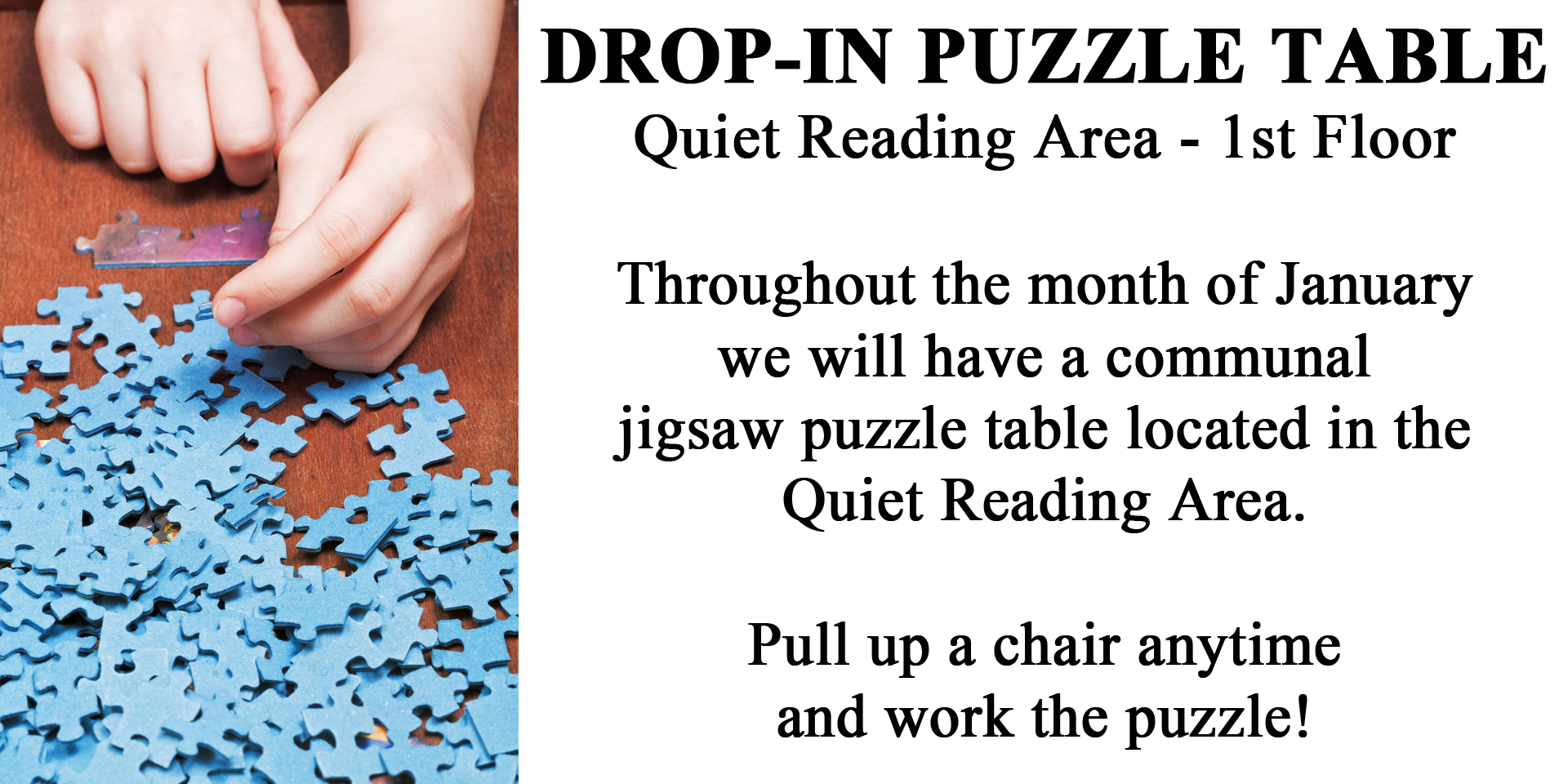 Crown Point Community Library - Puzzle table