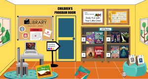 Crown Point Community Library - kids highlight graphic