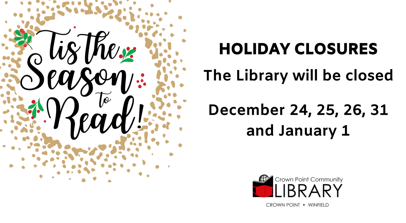 Crown Point Community Library Holiday Closures s crown-point-community-library-holiday-closures-s