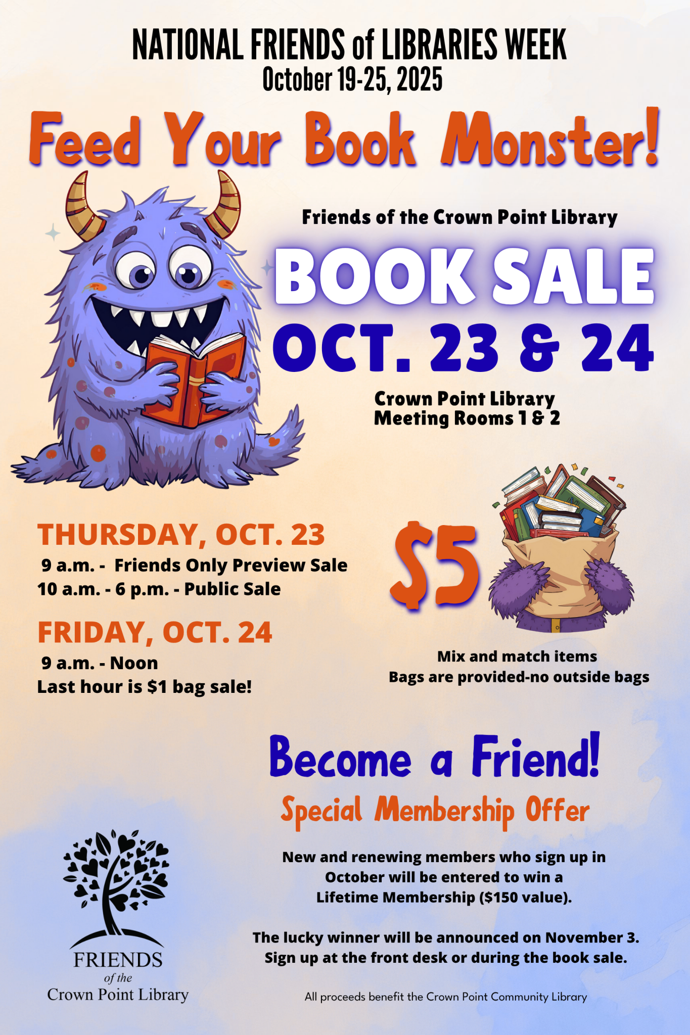 Crown Point Community Library - Feed Your Book Monster at a MONSTER of ...