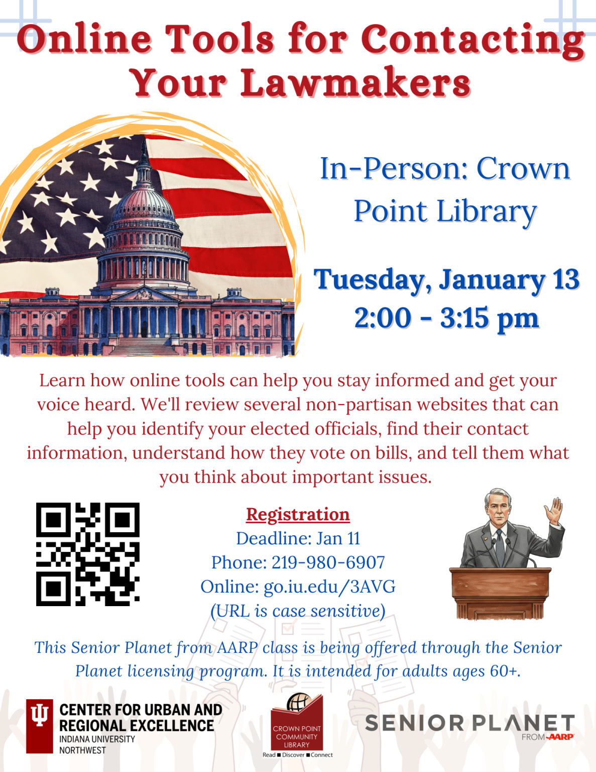 Crown Point Community Library - Free Senior Planet Programs from AARP ...