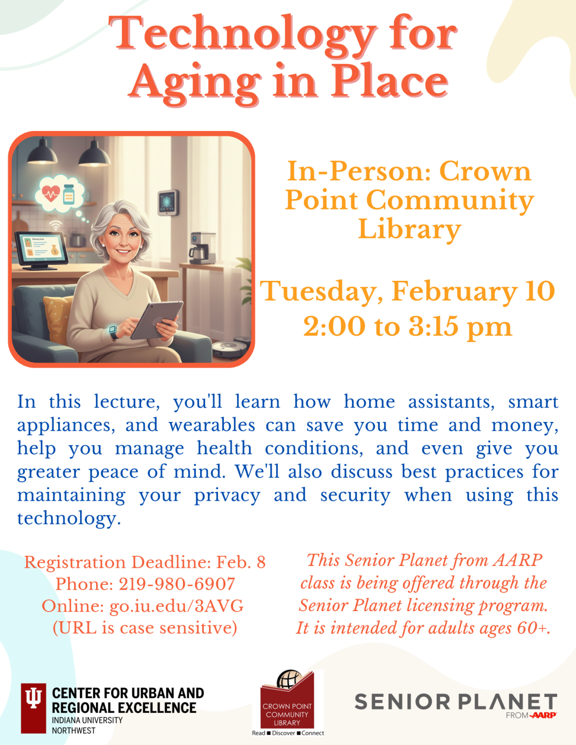 Crown Point Community Library - Free Senior Planet Programs from AARP ...